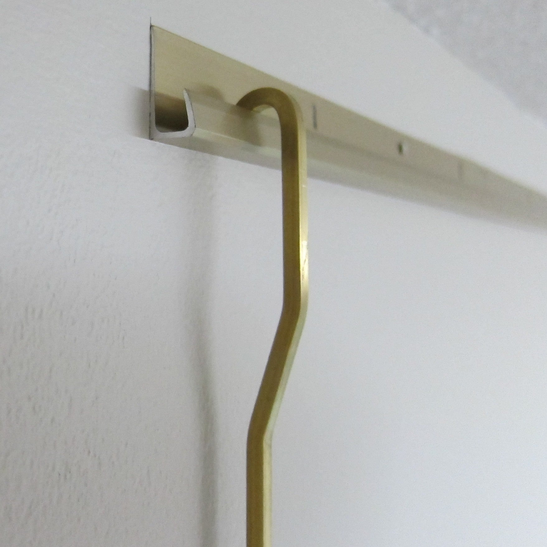 Brass Gallery Rod 5 Foot and 4mm Square - For J Channel Wall Rail ...