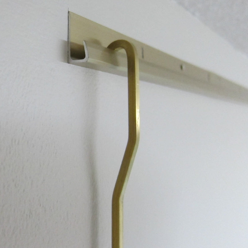 Brass Gallery Rod 5 Foot and 4mm Square - For J Channel Wall Rail ...