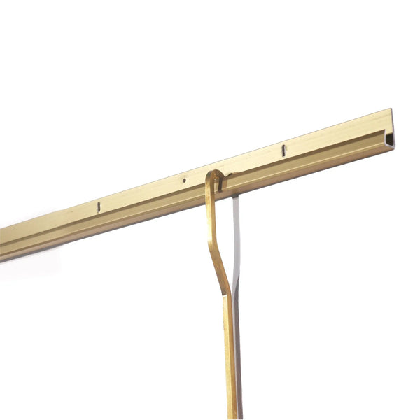 Brass Gallery Rod 5 Foot and 4mm Square - For J Channel Wall Rail ...