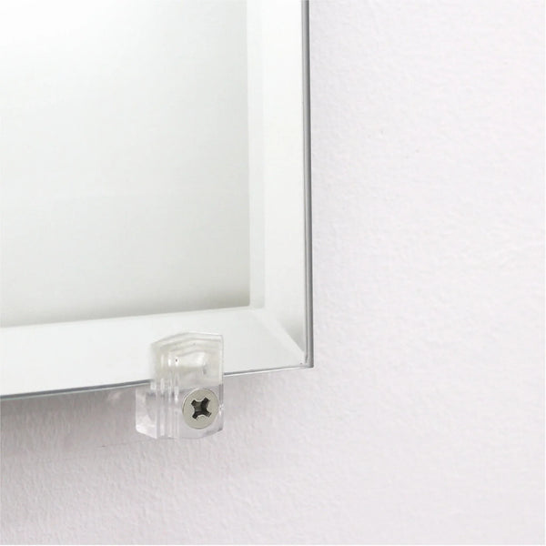 Clear Mirror Clips For Frameless Mirrors - Holds 1/4" Thick Glass ...