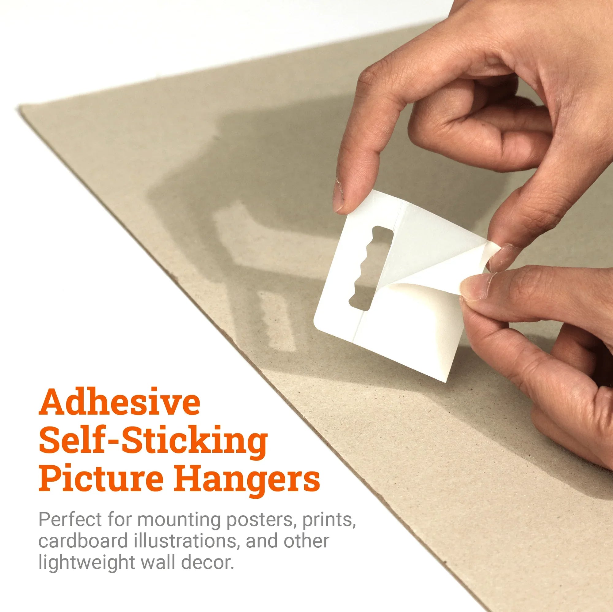 Economy Plastic Hanger | Hang Tabs - Foamboard Art Hangers - Picture ...