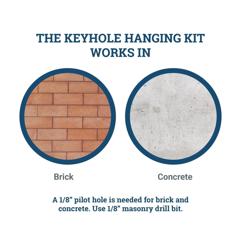 Keyhole Frame Hanging Kit - Keyhole Slot Marking Tool Set - For Up to ...