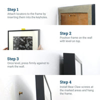 Keyhole Frame Hanging Kit - Keyhole Slot Marking Tool Set - For Up to ...