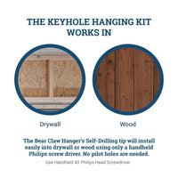 Keyhole Frame Hanging Kit - Keyhole Slot Marking Tool Set - For Up to ...