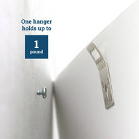 Metal Press-In Kwik Hangers - Supports 1 Lbs Each - Picture Hang Solutions