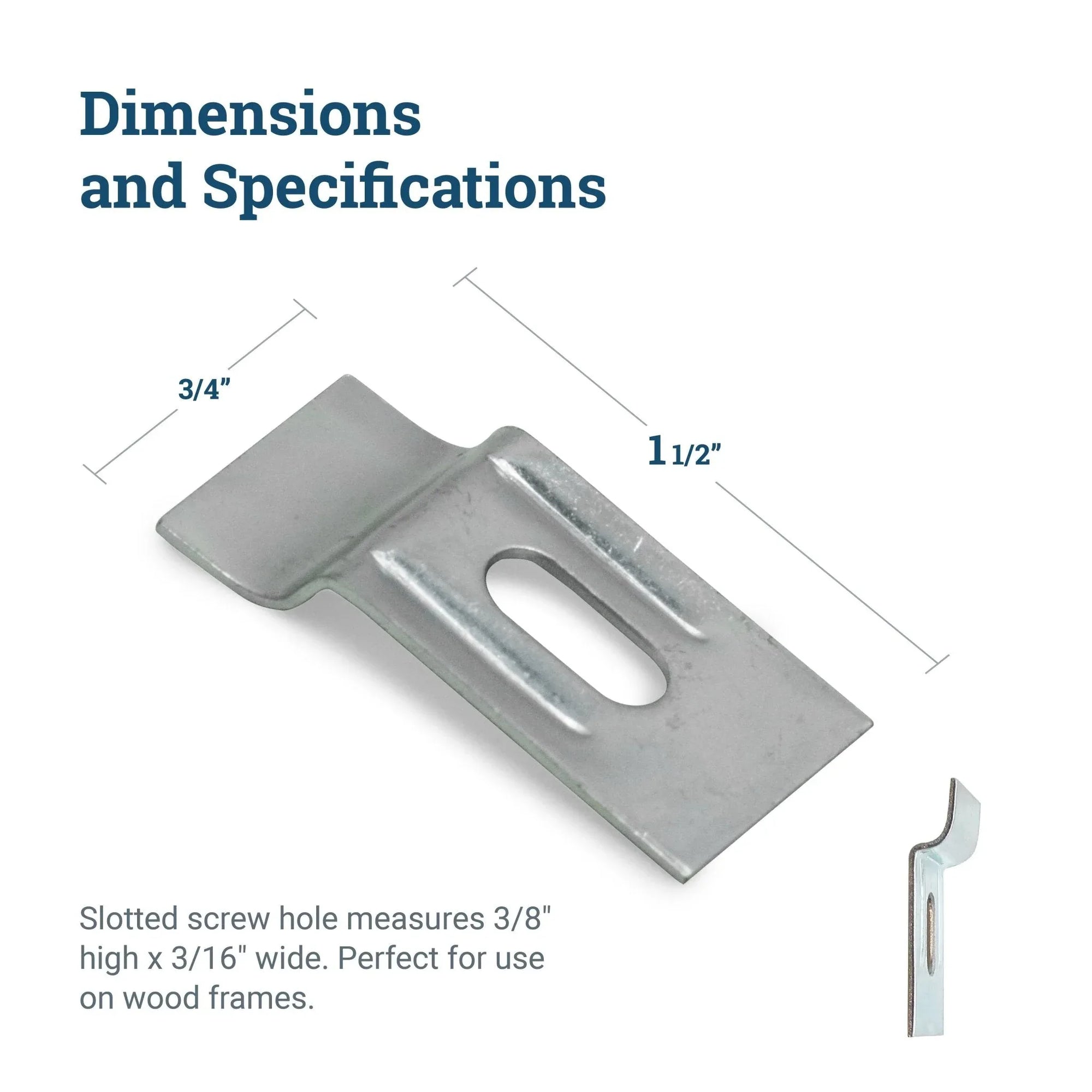 Security Wall Bracket - 2 Inches Tall And 3/4 Inches Wide - Picture ...