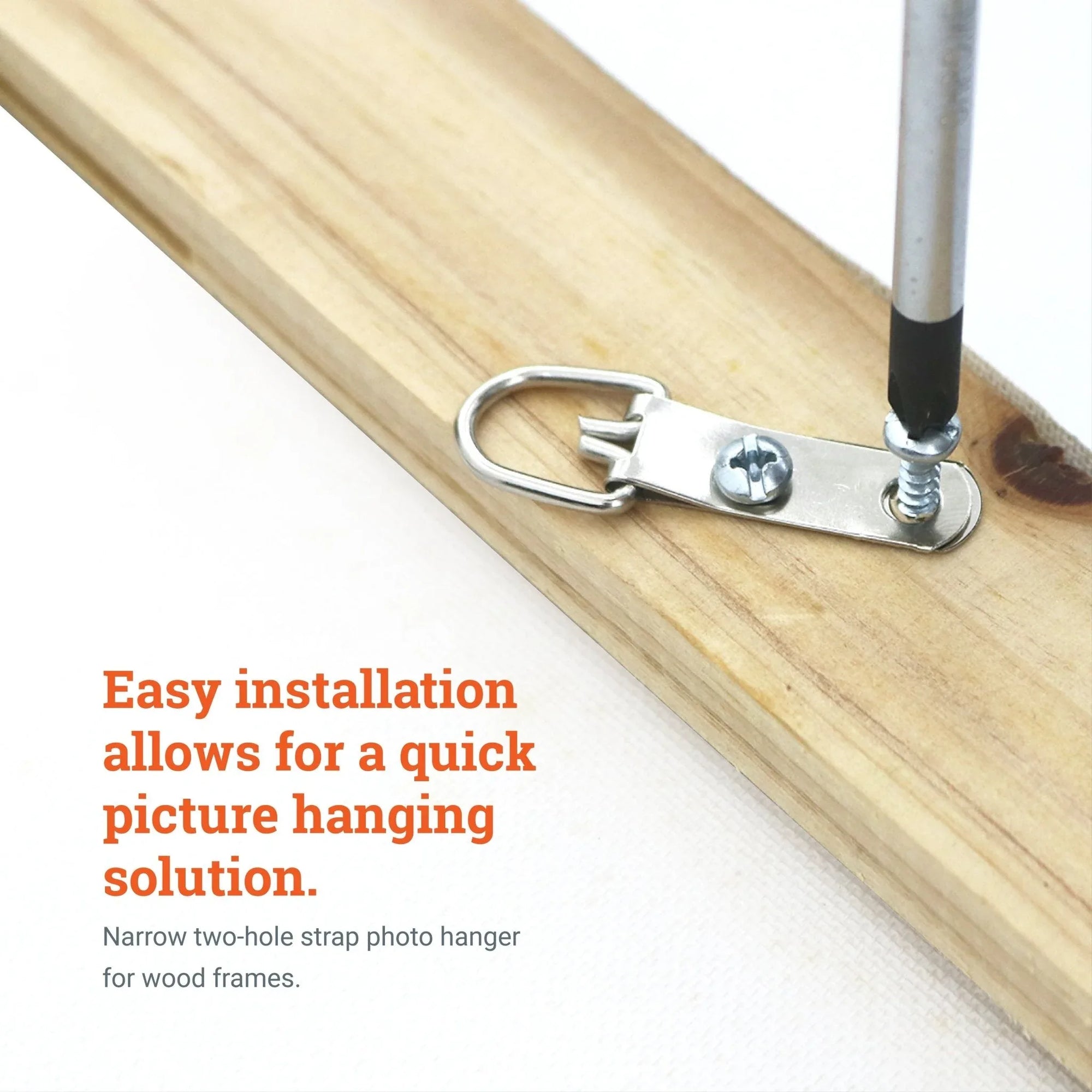 Small Strap Hanger - 1/78-Inch Long And 3/8-Inch Wide - Picture Hang ...