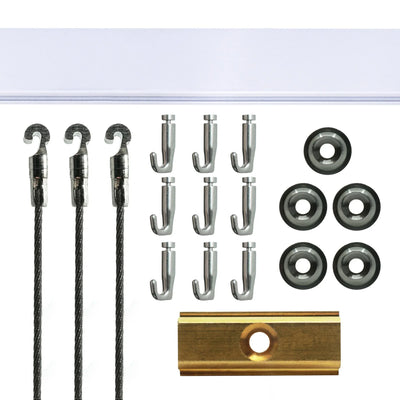 Track 100 Kit With Steel Cords And Hardware - Picture Hang Solutions